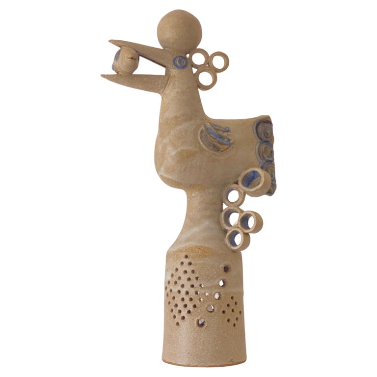 Pierre Koppe '1931 - 2016' Amazing Ceramic Zoomorphic Lamp, Unique ...