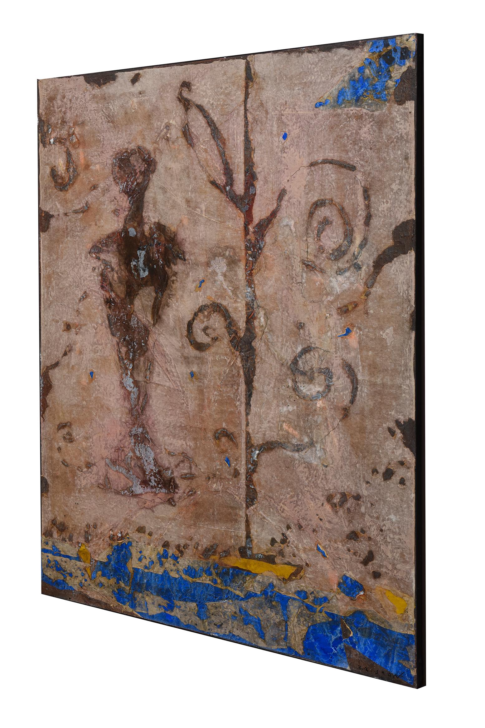 Pierre Marie Brisson French Oil and Mixed Media Painting Titled "L ...