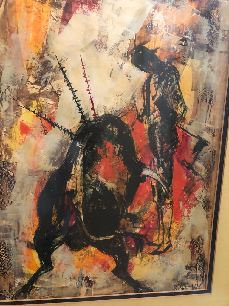 Pierre Mas - Pierre Mas "The Bull Fighter" For Sale at 1stDibs