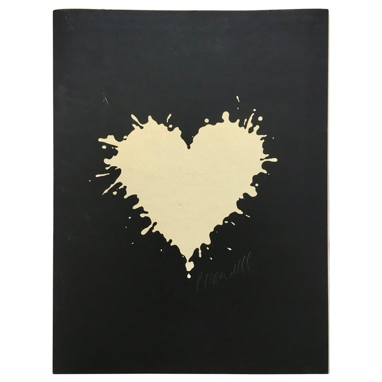 Pierre Mendell LTD ED Heart Portfolio Inscribed to Massimo Vignelli For ...