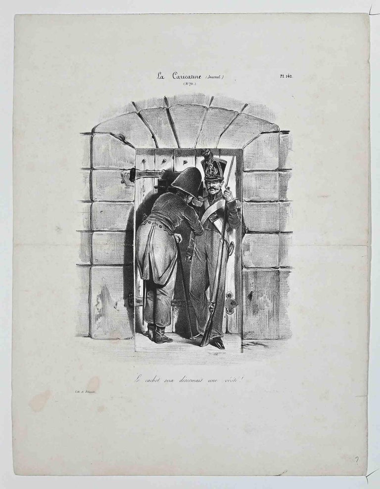 Pierre Michel Delaporte - The Caricature - Lithograph by Pierre Michel ...