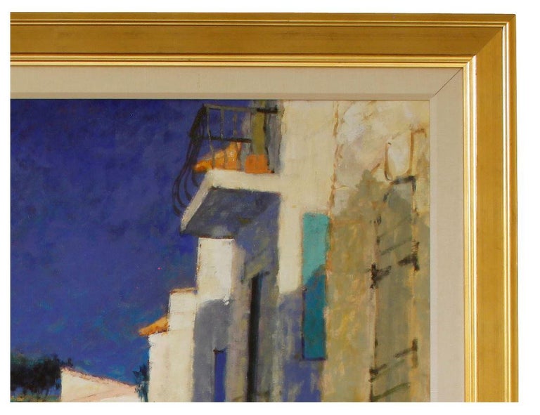 Pierre Neveu Oil on Canvas "Cucuron" For Sale at 1stDibs