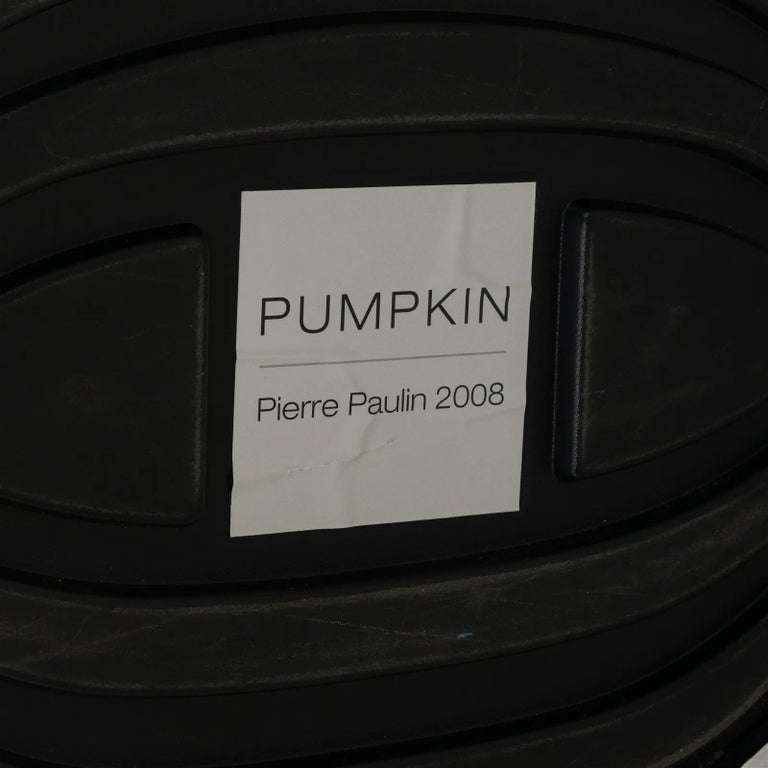 Pierre Pailin "Pumpkin" Leather Two-Seater Sofa For Sale at 1stDibs