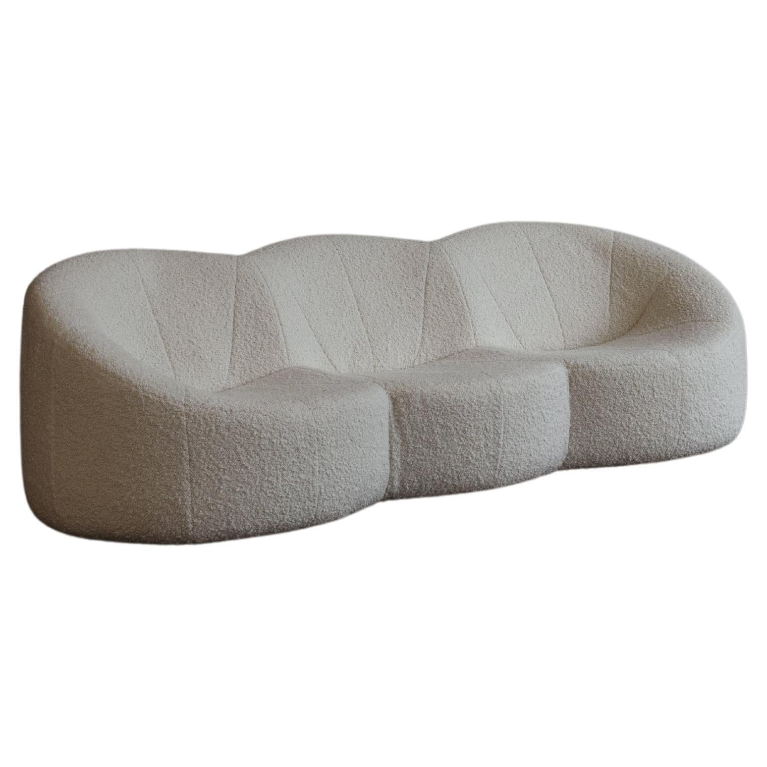 Pierre Paulin Pumpkin Sofa, Newly Upholstered in Pure Alpaca For Sale ...