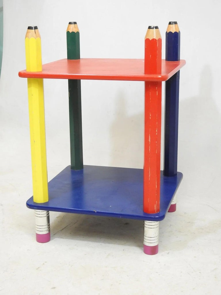 Pierre Sala '1948-1989 2 Side Tables and a Small "Pencil" Shelf, circa ...