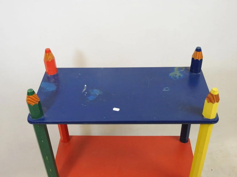 Pierre Sala '1948-1989 2 Side Tables and a Small "Pencil" Shelf, circa ...