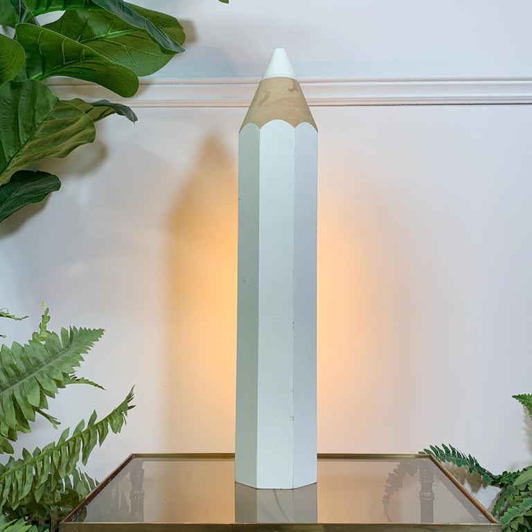 Pierre Sala Pencil Table Lamp for Vilac 1980's For Sale at 1stDibs