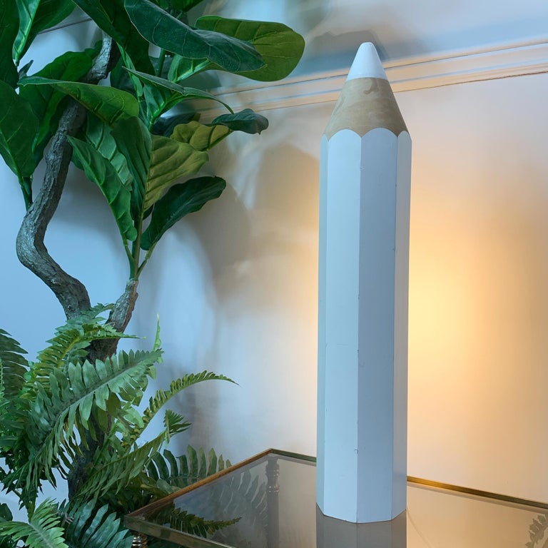 Pierre Sala Pencil Table Lamp for Vilac 1980's For Sale at 1stDibs