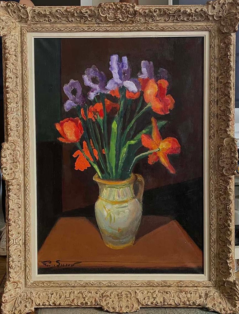 Pierre Sicard - Irises and Tulips For Sale at 1stDibs
