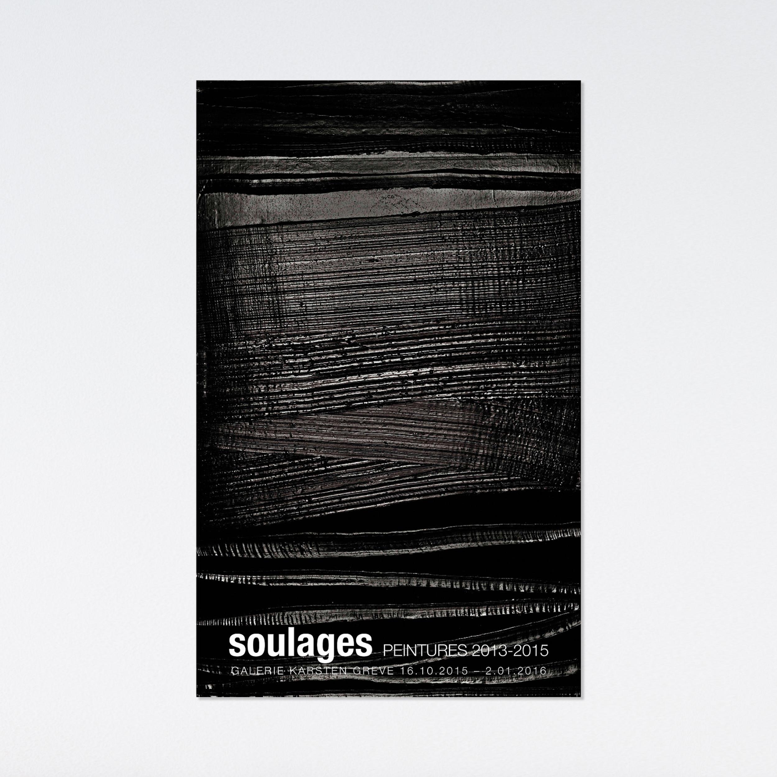 Pierre Soulages Poster - 11 For Sale on 1stDibs | soulages plakat ...