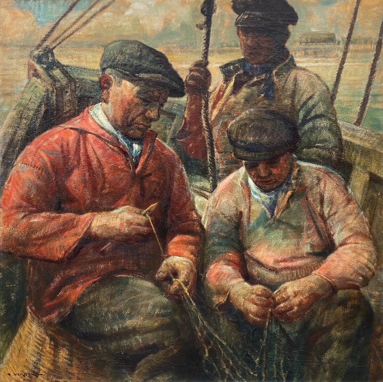 Pierre Verbeke - Three Fishermen, Pierre Verbeke, Ostend 1895–1962 ...