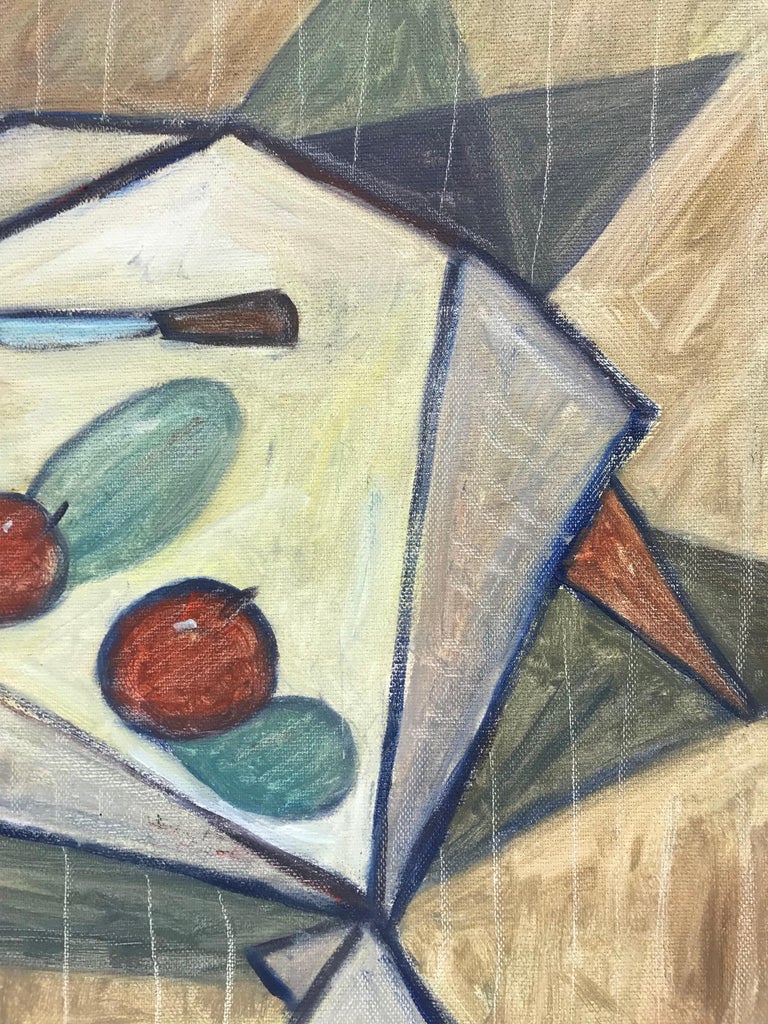 Pierre Vincent - Superb French Cubist Abstract Oil Painting Kitchen ...