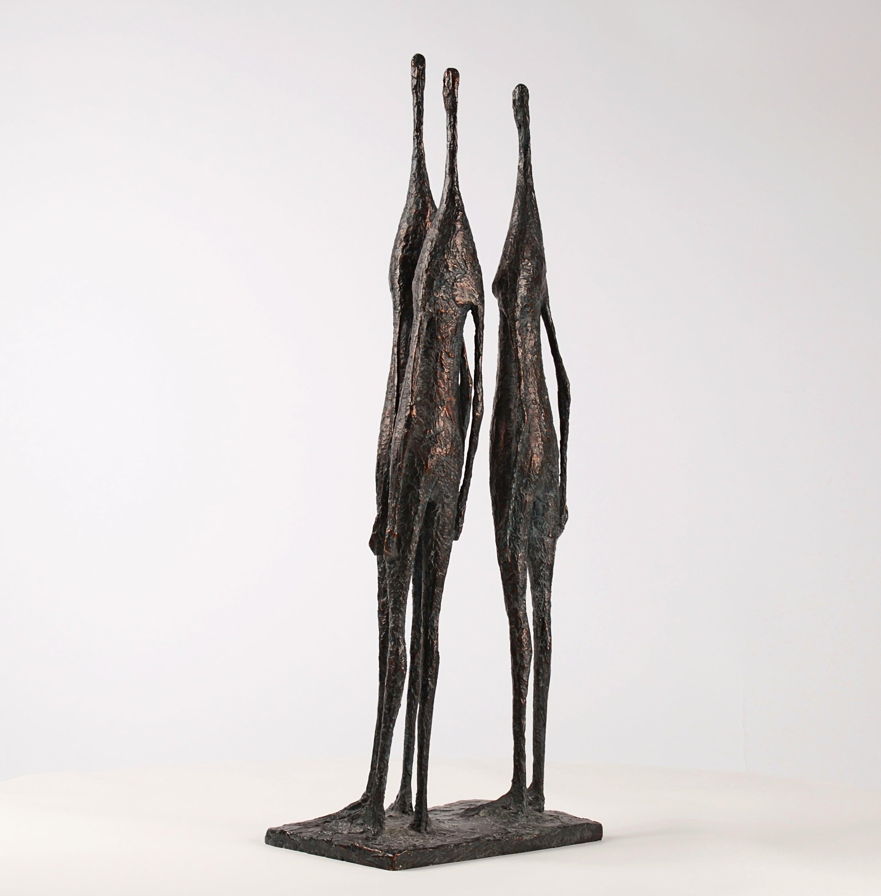 Pierre Yermia - 3 Standing Figures IV - Bronze Group of Three Figures ...