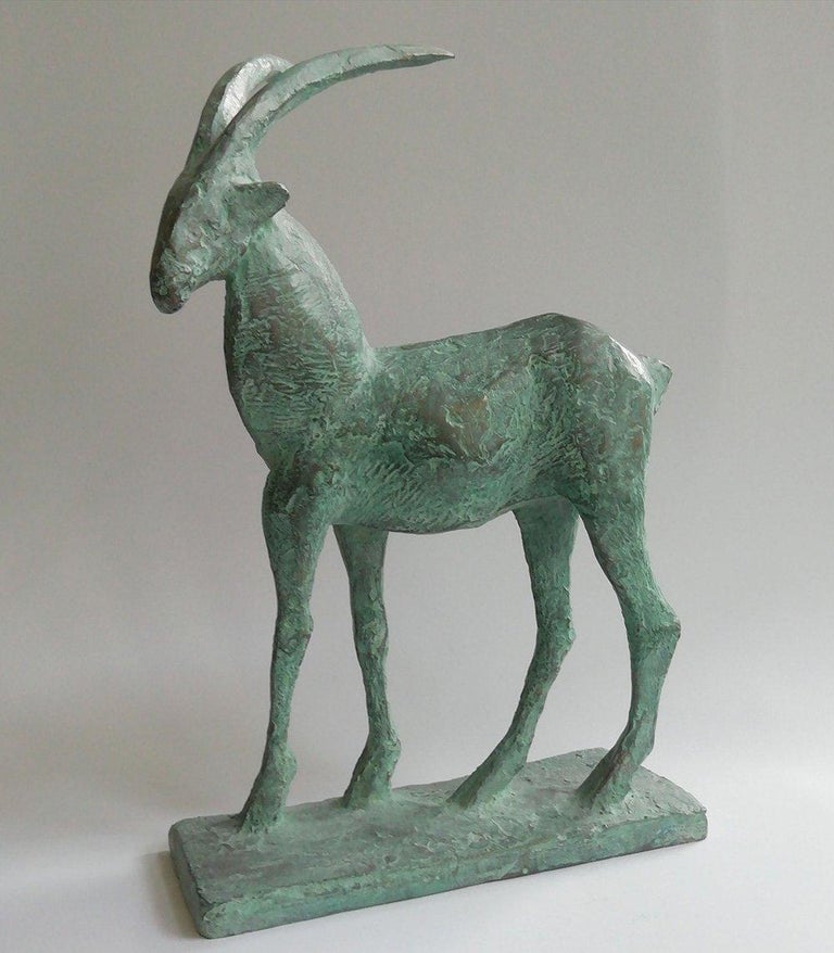 Pierre Yermia - Small Ibex I by Pierre Yermia - animal bronze sculpture ...