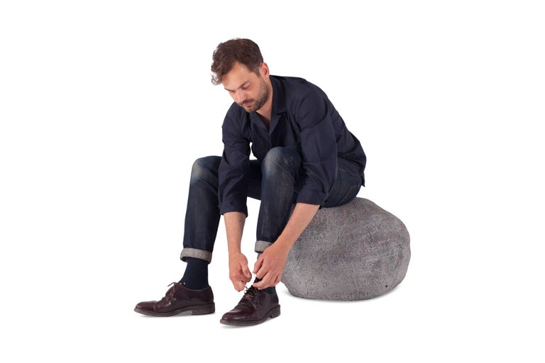 Pierro Gilardi's Sedilsasso Rock Chair for Gufram at 1stDibs