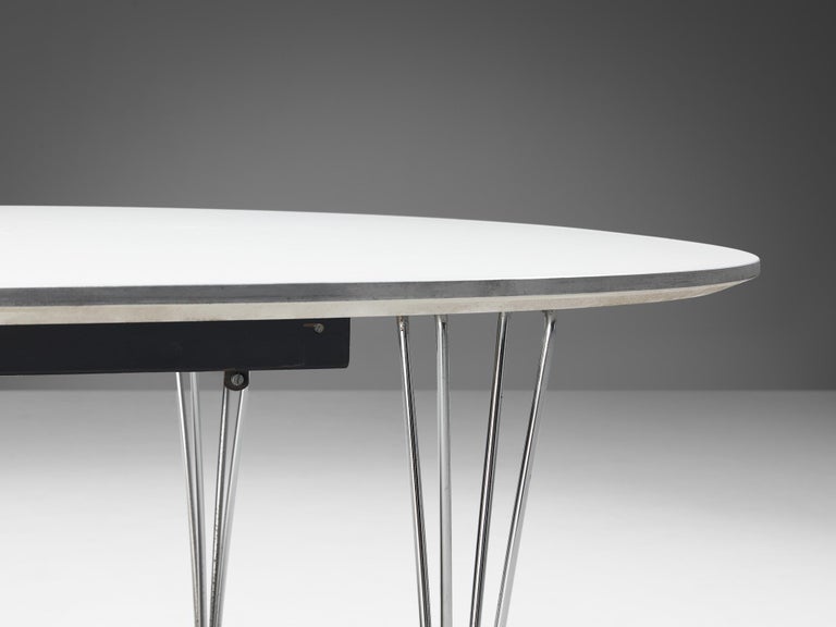 Piet Hein and Bruno Mathsson for Fritz Hansen Round Table For Sale at ...