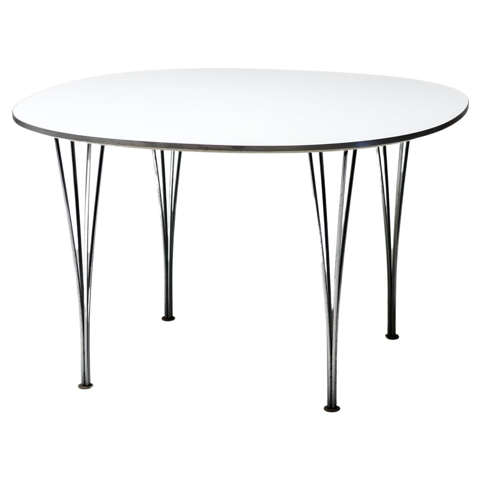 Piet Hein and Bruno Mathsson Super Circular Dining Table For Sale at ...