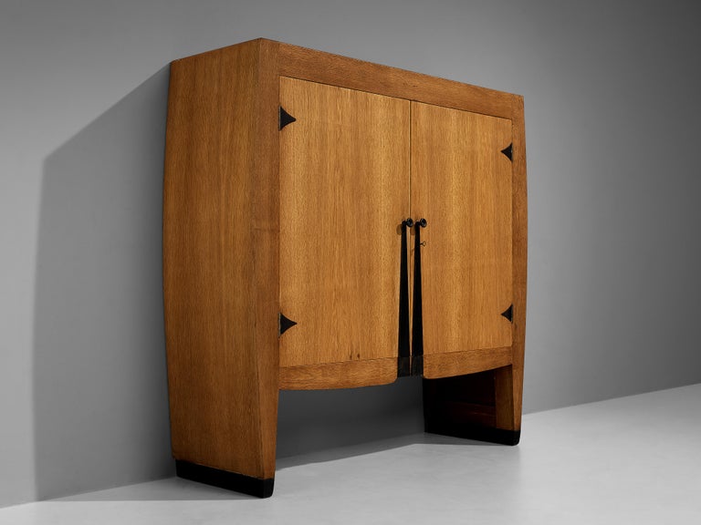 Piet Kramer Art Deco Cabinet in Oak at 1stDibs