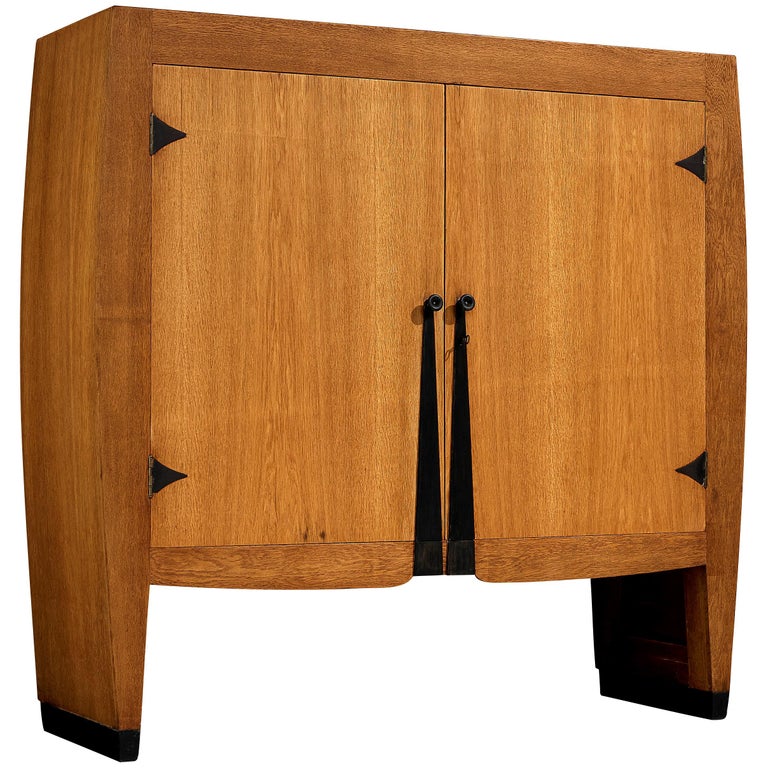 Piet Kramer Art Deco Cabinet in Oak at 1stDibs