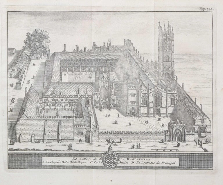 Pieter Van Der Aa - Magdalen College, Oxford engraving by Pieter van der Aa after David Loggan ...