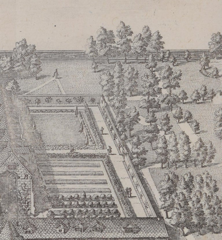 Pieter Van Der Aa - Trinity College, Oxford engraving by Pieter van der Aa after David Loggan ...