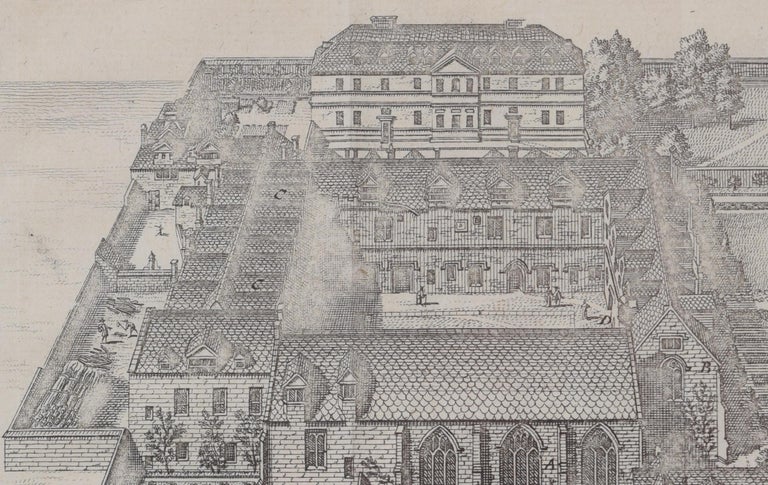 Pieter Van Der Aa - Trinity College, Oxford engraving by Pieter van der Aa after David Loggan ...