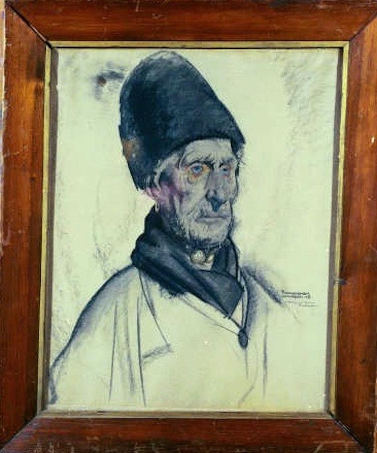 Pieter van der Hem - Portrait of a Fisherman with a hat For Sale at 1stDibs
