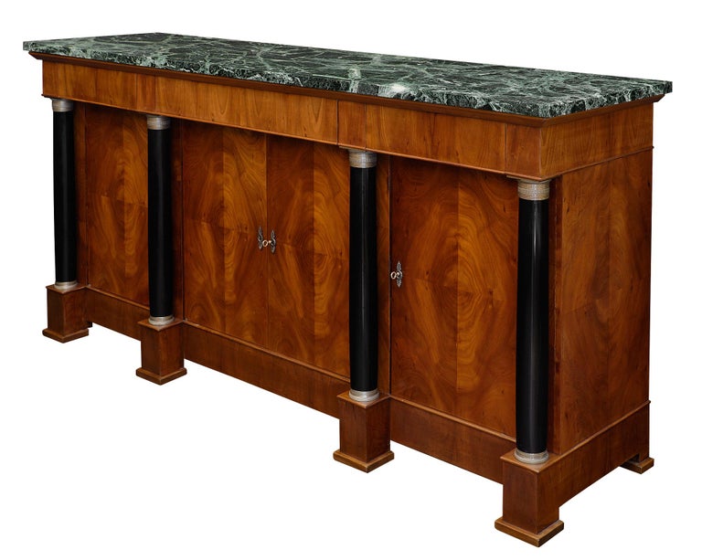Pietra Verde Marble Topped Empire Style Buffet at 1stDibs