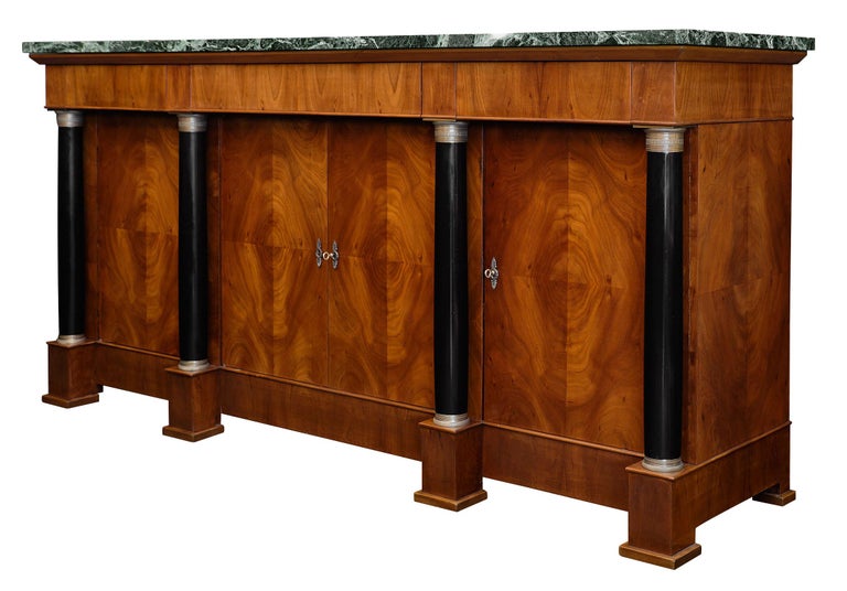 Pietra Verde Marble Topped Empire Style Buffet at 1stDibs