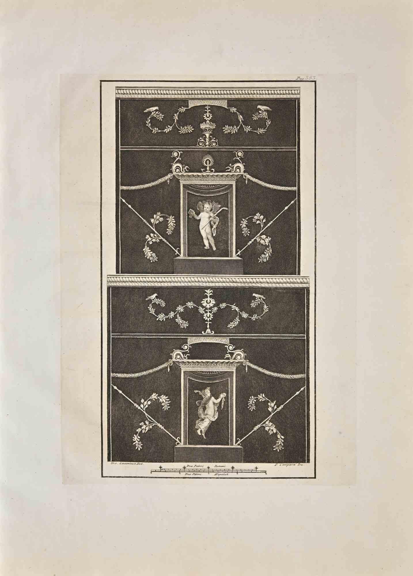 Pietro Campana - Ancient Roman Statue - Original Etching - 18th century ...