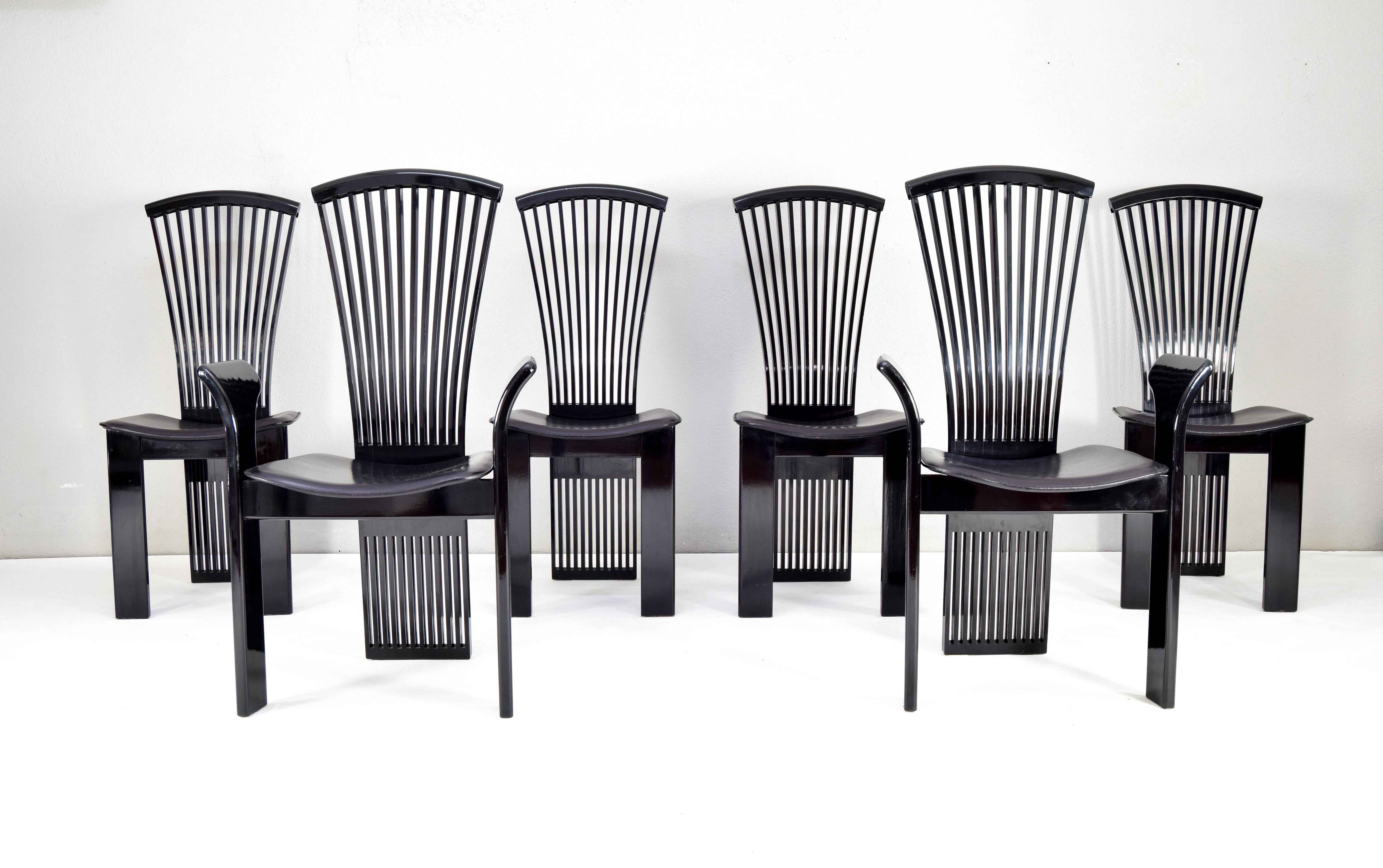 Pietro Constantini Midcentury Italian Modern Dining Chairs and ...