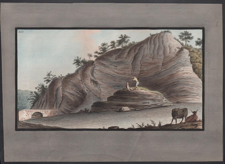 Pietro Fabris - Campi Phlegraei - View of a section of a part of the ...