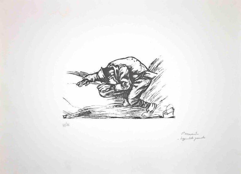 Pietro Morando - Explosion of the Grenade - Original Lithograph by ...