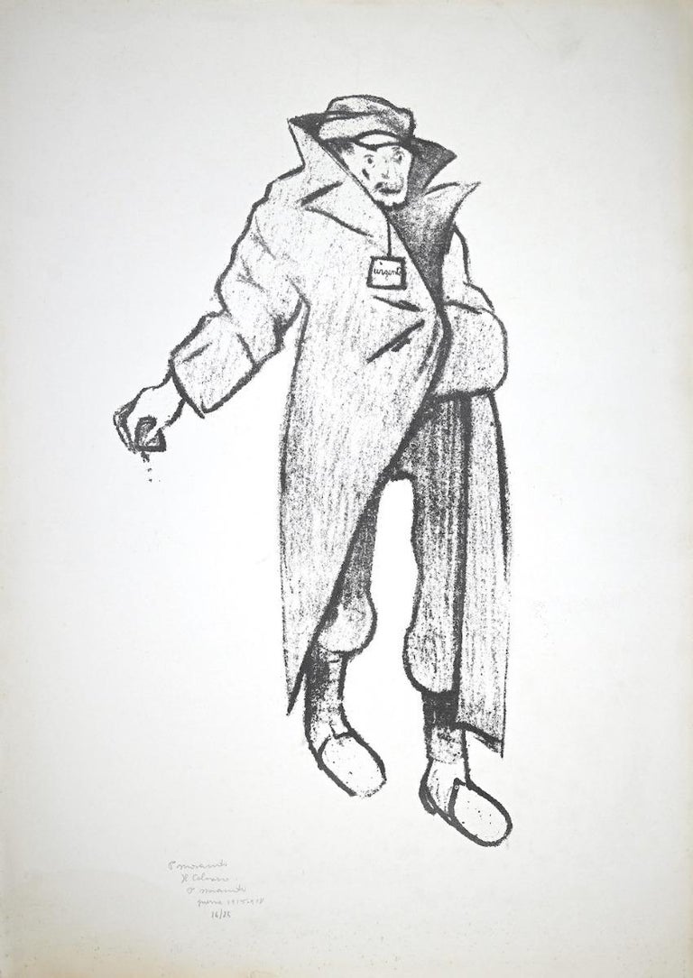 Pietro Morando - The Sower - Original Lithograph by Pietro Morando ...