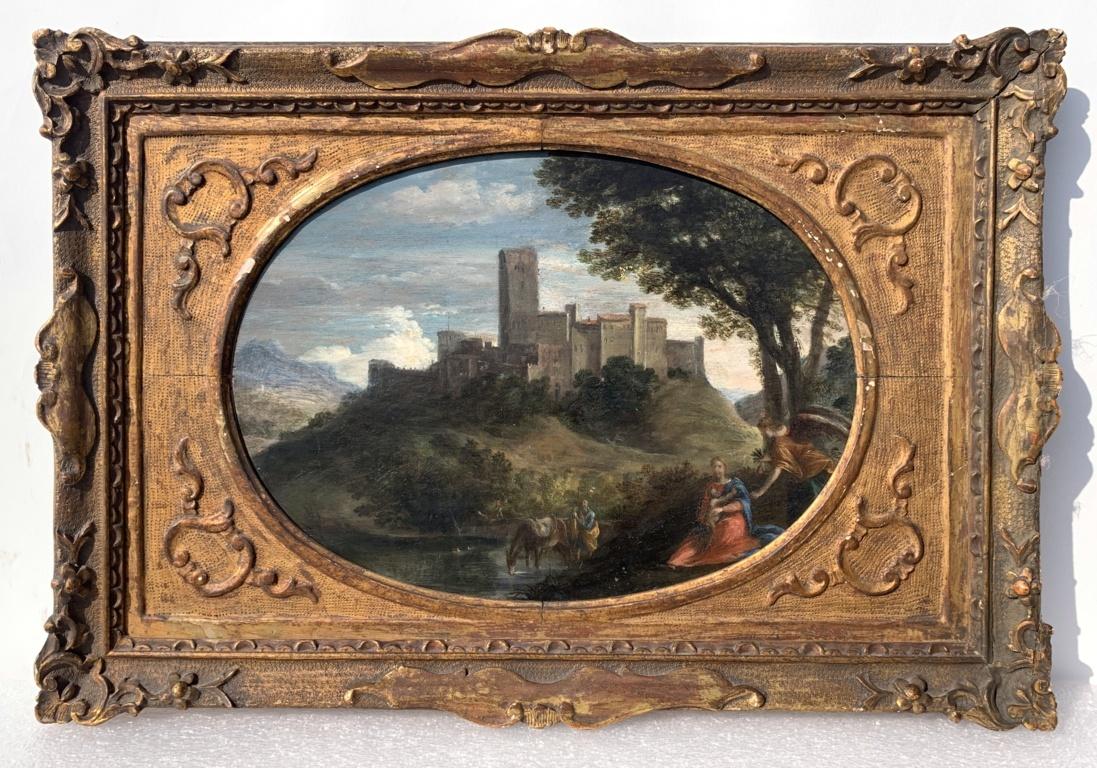 Pietro Paolo Bonzi - 17th century Italian landscape painting - Flyght ...