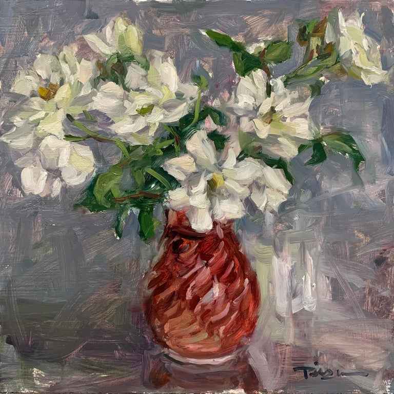 Pil Ho Lee - "Rosa Iceberg" Colourful Still Life For Sale at 1stDibs