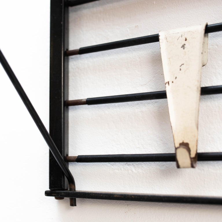 Pilastro Modular Coat Rack in Metal by Tjerk Reijenga, Circa 1950 For ...