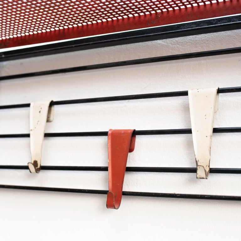 Pilastro Modular Coat Rack in Metal by Tjerk Reijenga, Circa 1950 For ...