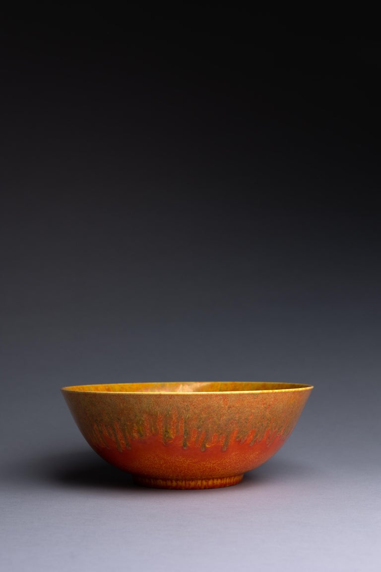 Pilkingtons Vermilion Glaze Bowl circa 1930 For Sale at 1stDibs
