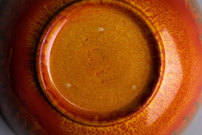 Pilkingtons Vermilion Glaze Bowl circa 1930 For Sale at 1stDibs