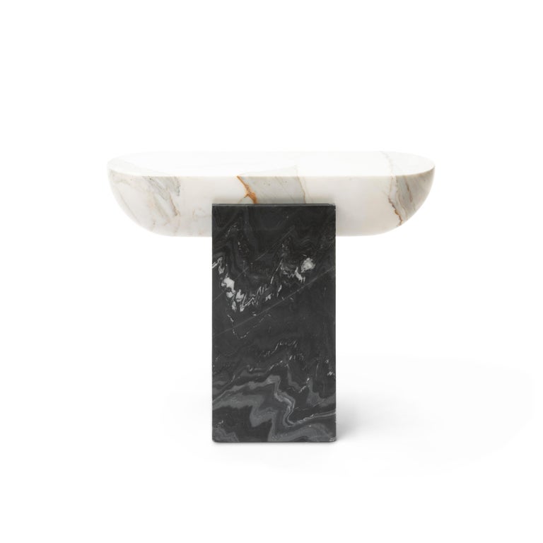 Pill Table, Contemporary Italian Marble Drink Table For Sale at 1stDibs
