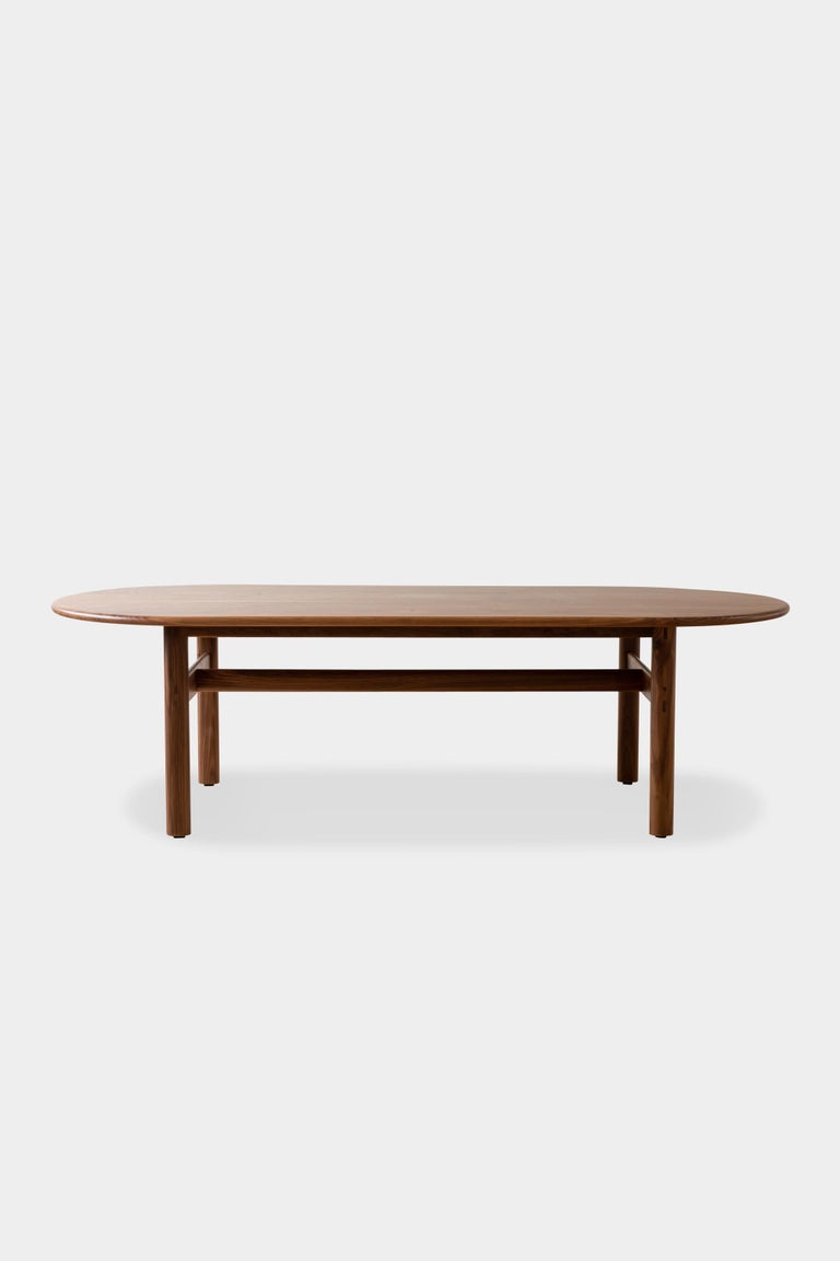 Pill Top 9ft long PALANG Dining Table in Walnut For Sale at 1stDibs