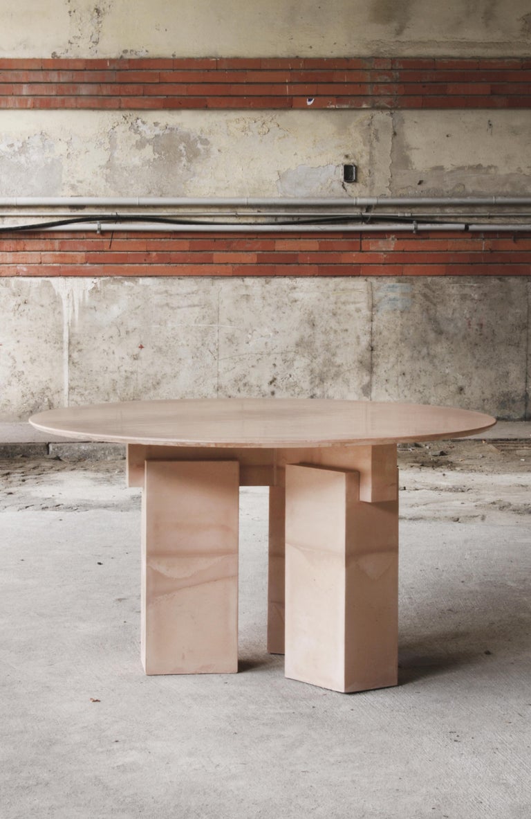 Pillars Massive Concrete Dinner Table For Sale at 1stDibs | pillars table