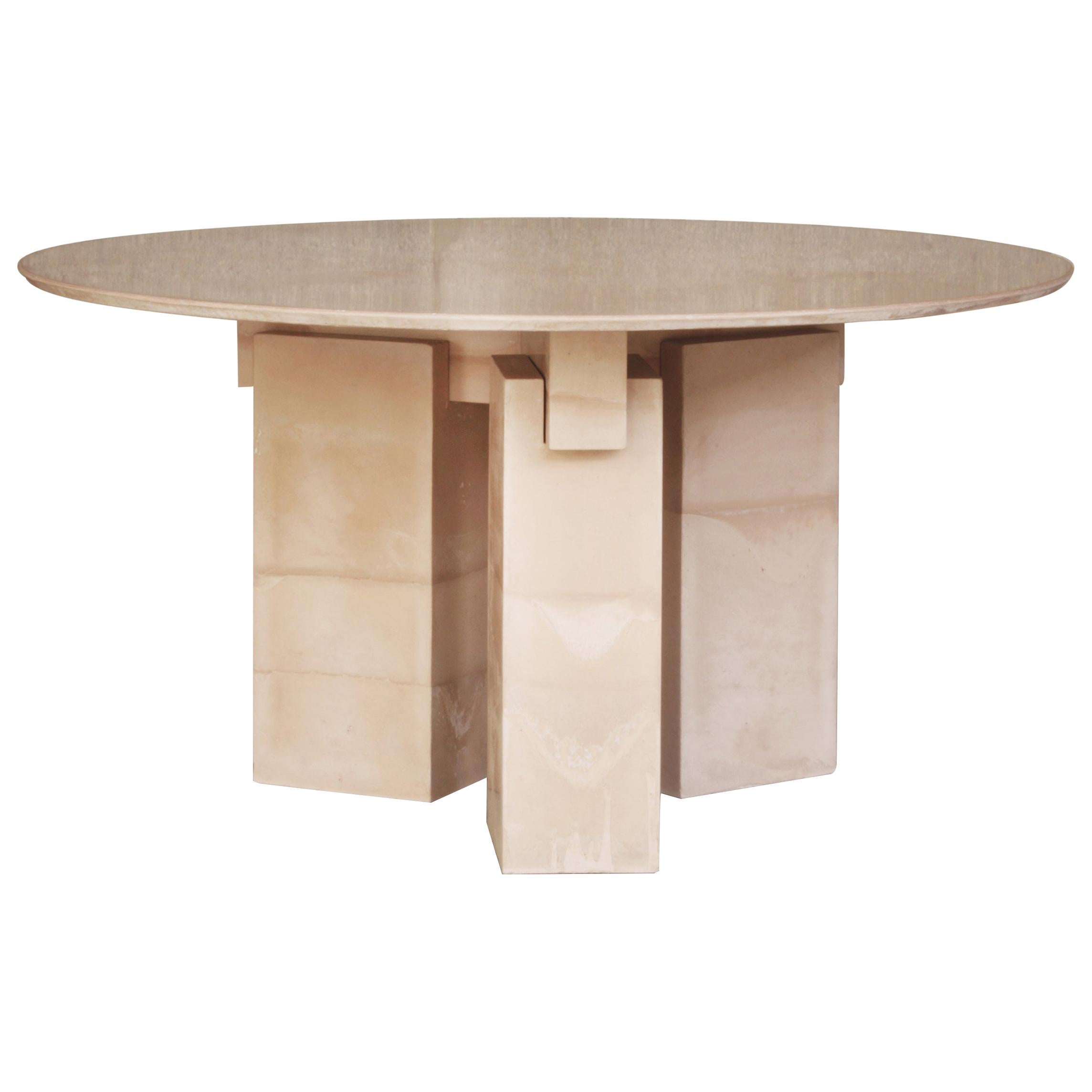 Pillars Massive Concrete Dinner Table For Sale at 1stDibs | pillars table