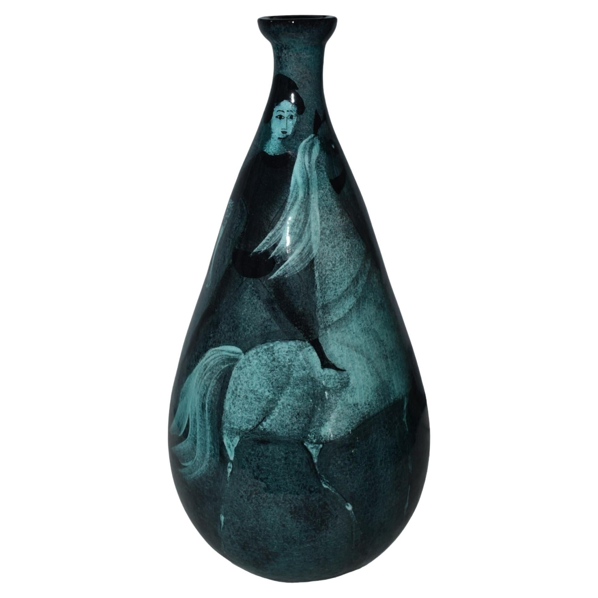 Pillin Studio Pottery Vintage Art Deco Hand Painted Women and Children ...