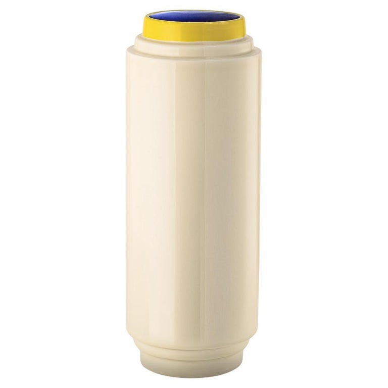 PILLONI, cylindrical glazed ceramic vases For Sale at 1stDibs