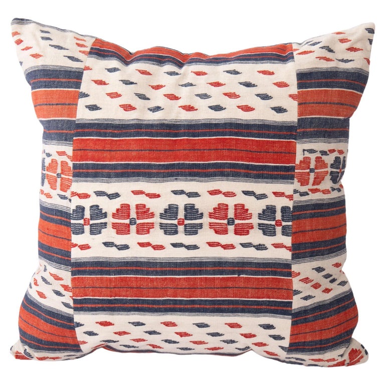 Pillow Case Made from a Vintage Bulgarian Textile, Early 20th Century ...