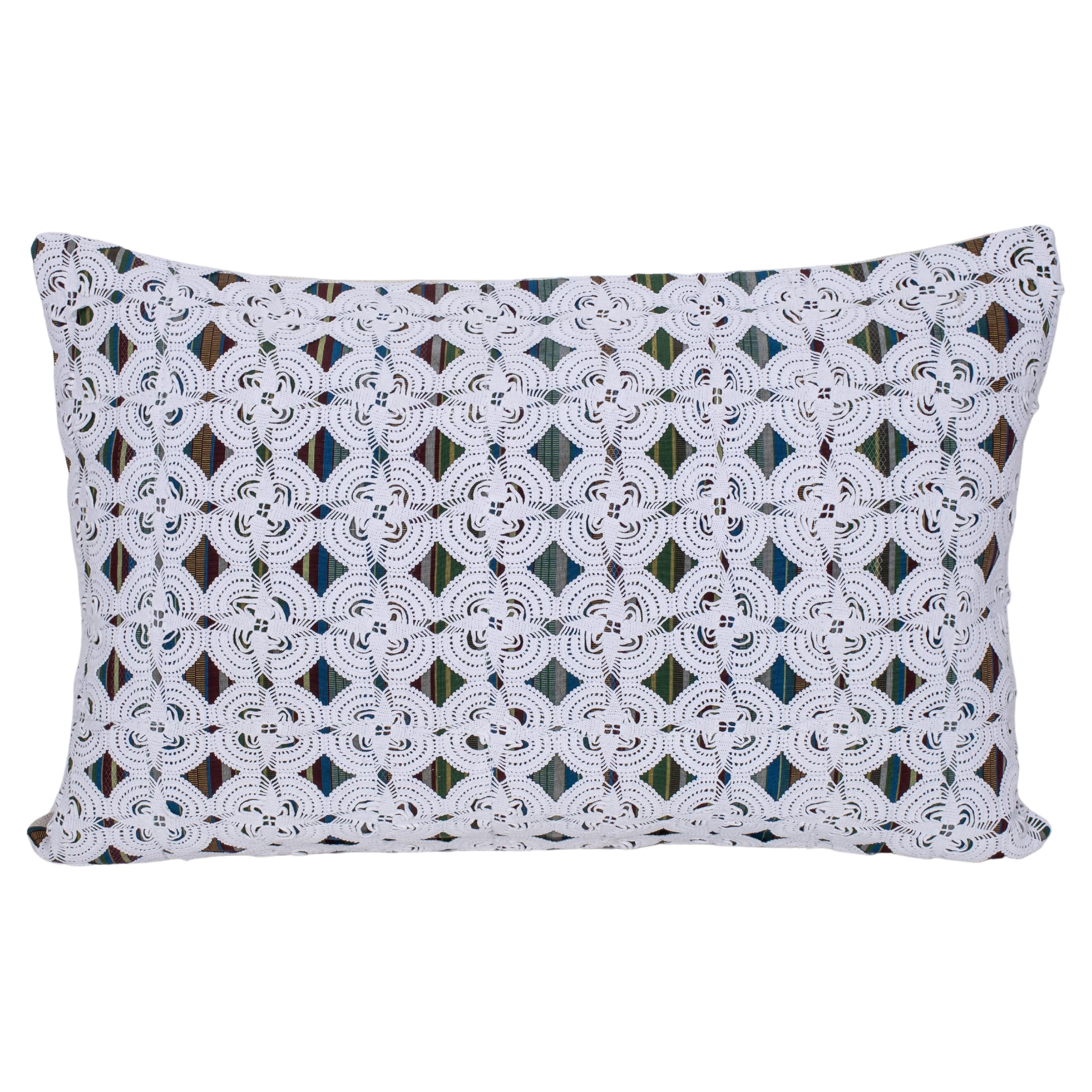 Pillow Case Made from a Vintage Turkish Crouchet Table Cloth For Sale ...