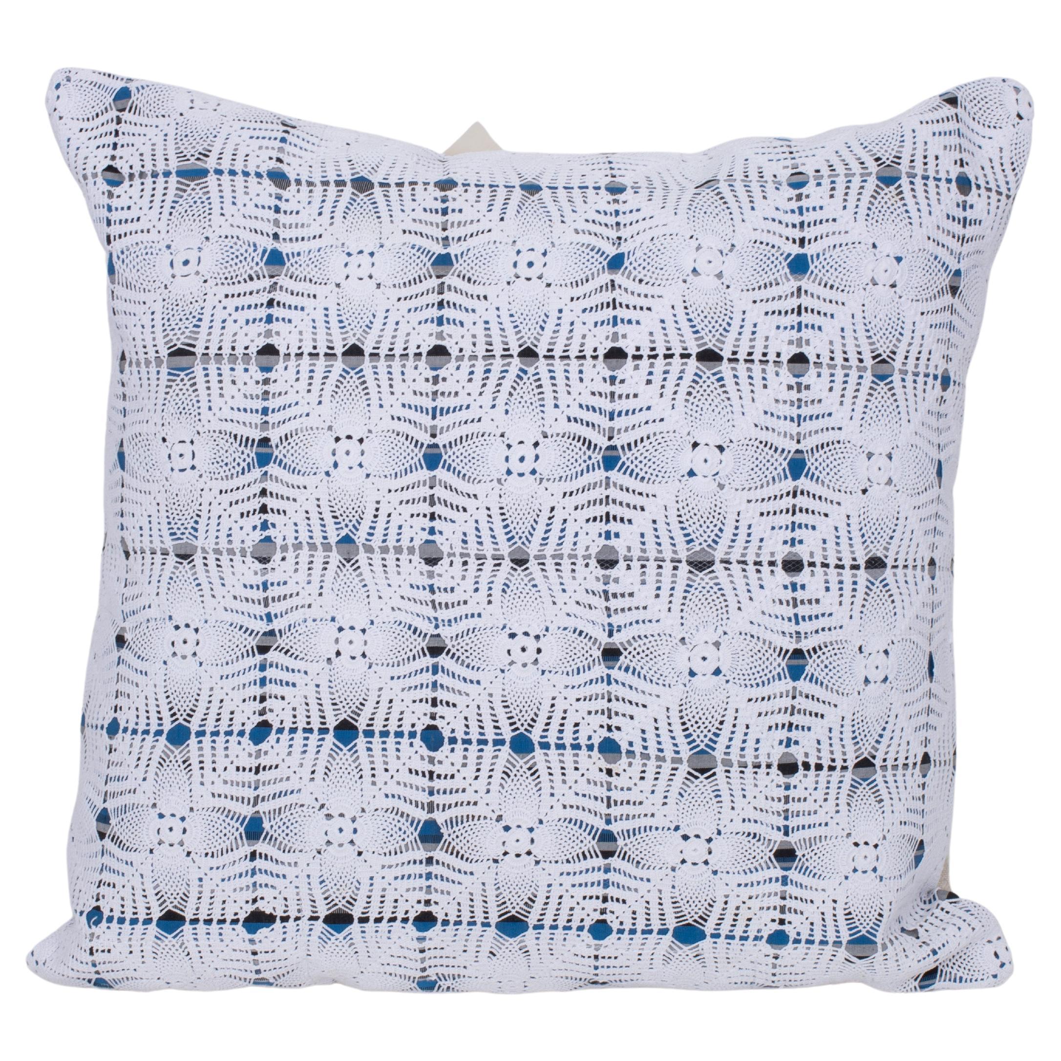 Pillow Case Made from a Vintage Turkish Crouchet Table Cloth For Sale ...