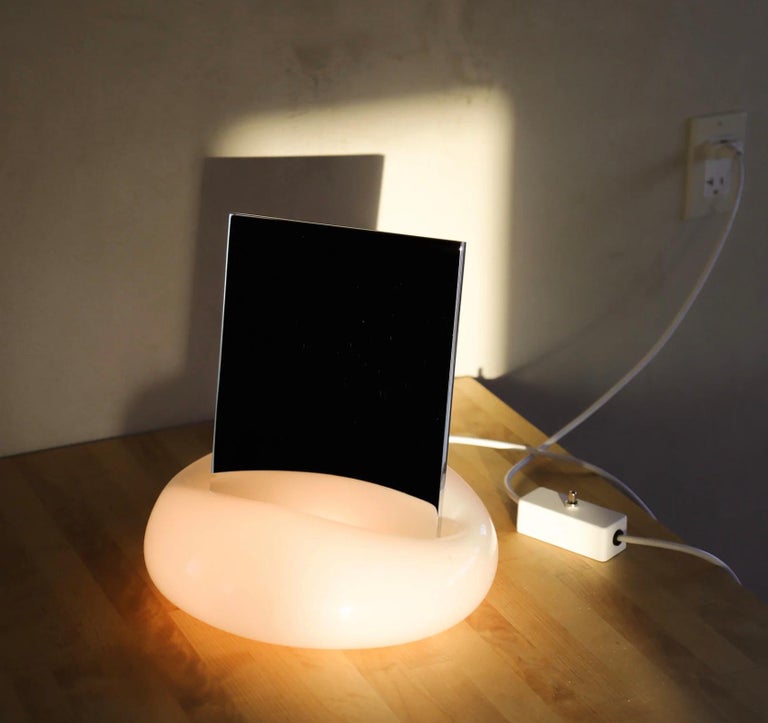 Pillow Mirror Sculptural Table Lamp by Nicholas Pourfard For Sale at ...